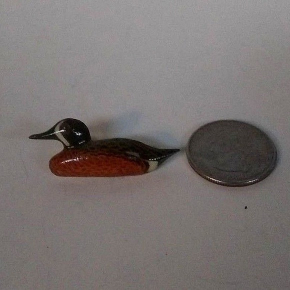 Jewelry | Vintage Carved Wood Mallard Duck Pin Signed Olson | Poshmark